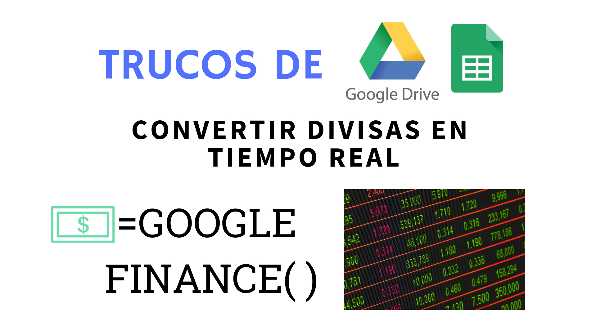 Obtener el precio del dólar en tiempo real en Google Sheets (Hojas de ...