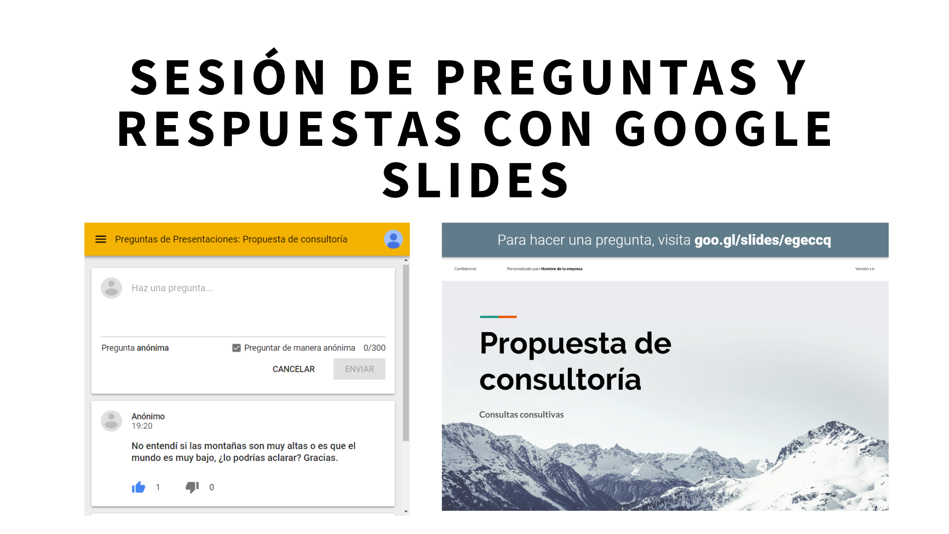 Hacer una presentación interactiva con Google Slides y la vista de ...