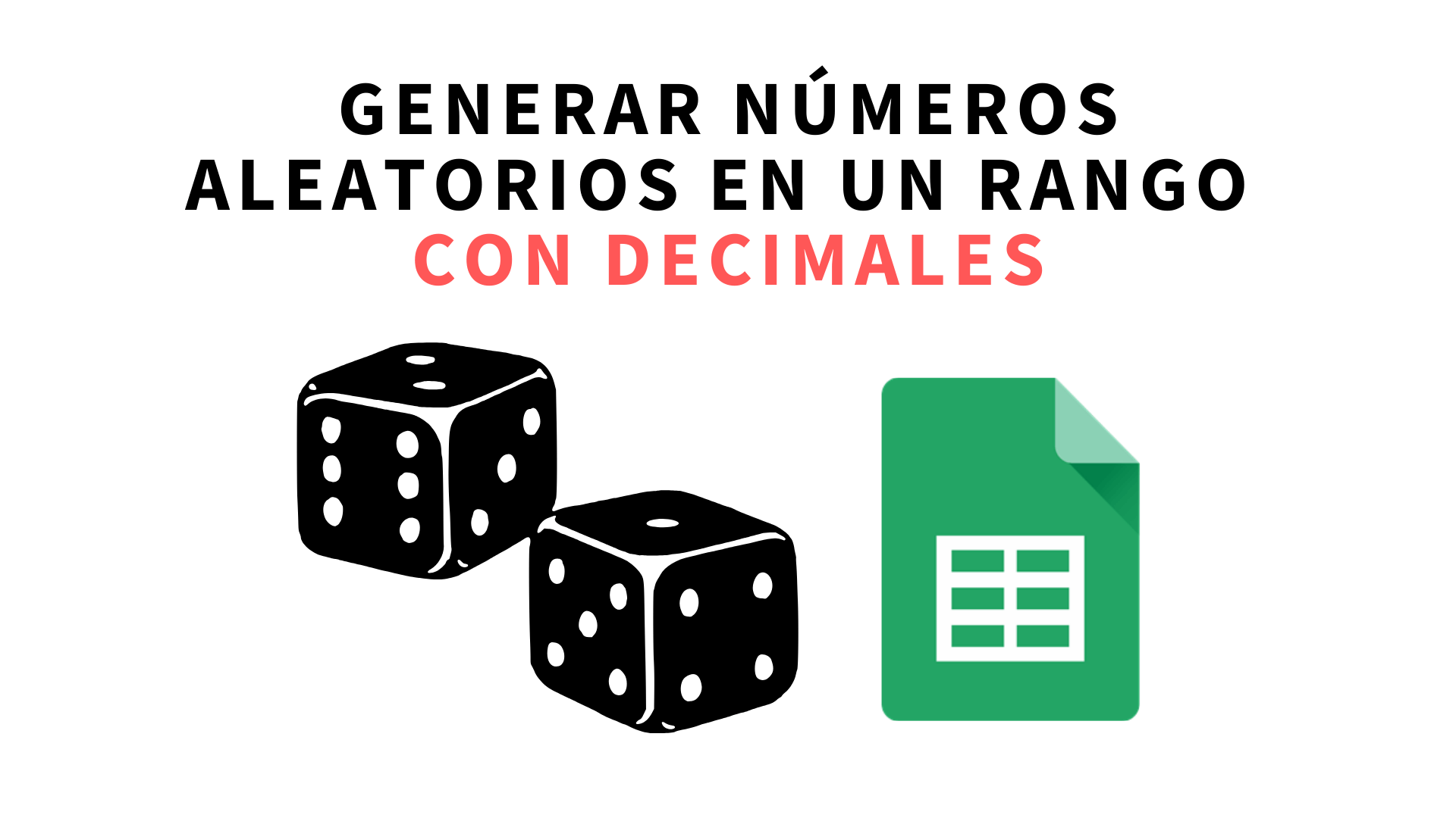 Generar números aleatorios entre dos números con decimales en hojas de ...