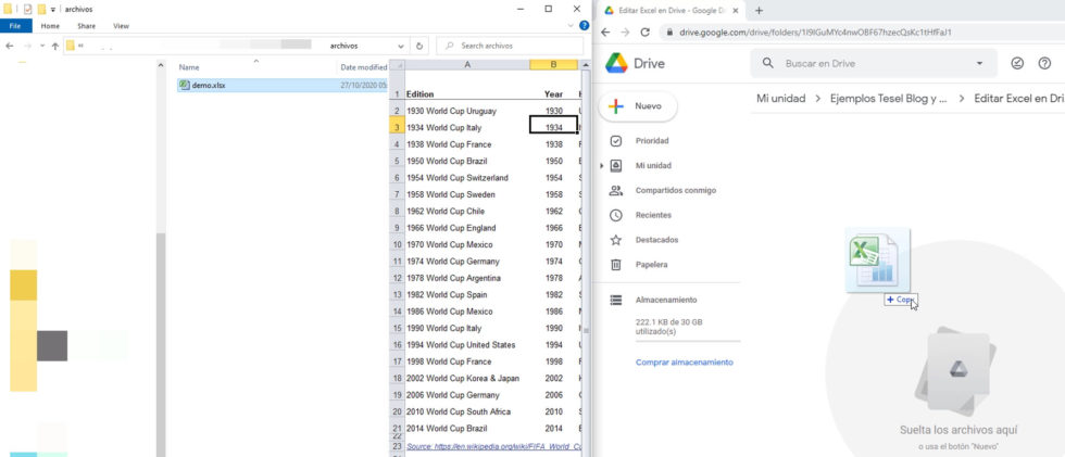 Cómo editar un archivo de Excel en Google Drive / Google Sheets (Hojas ...