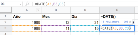 Cómo funcionan las fechas en Google Sheets - Tesel