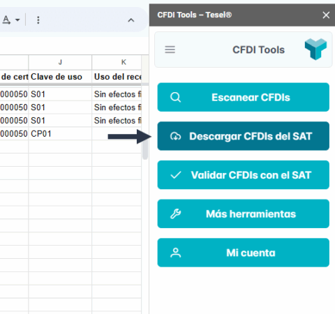 Cómo descargar facturas XML CFDI del SAT en hojas de cálculo de Google Sheets o Excel (descarga ...