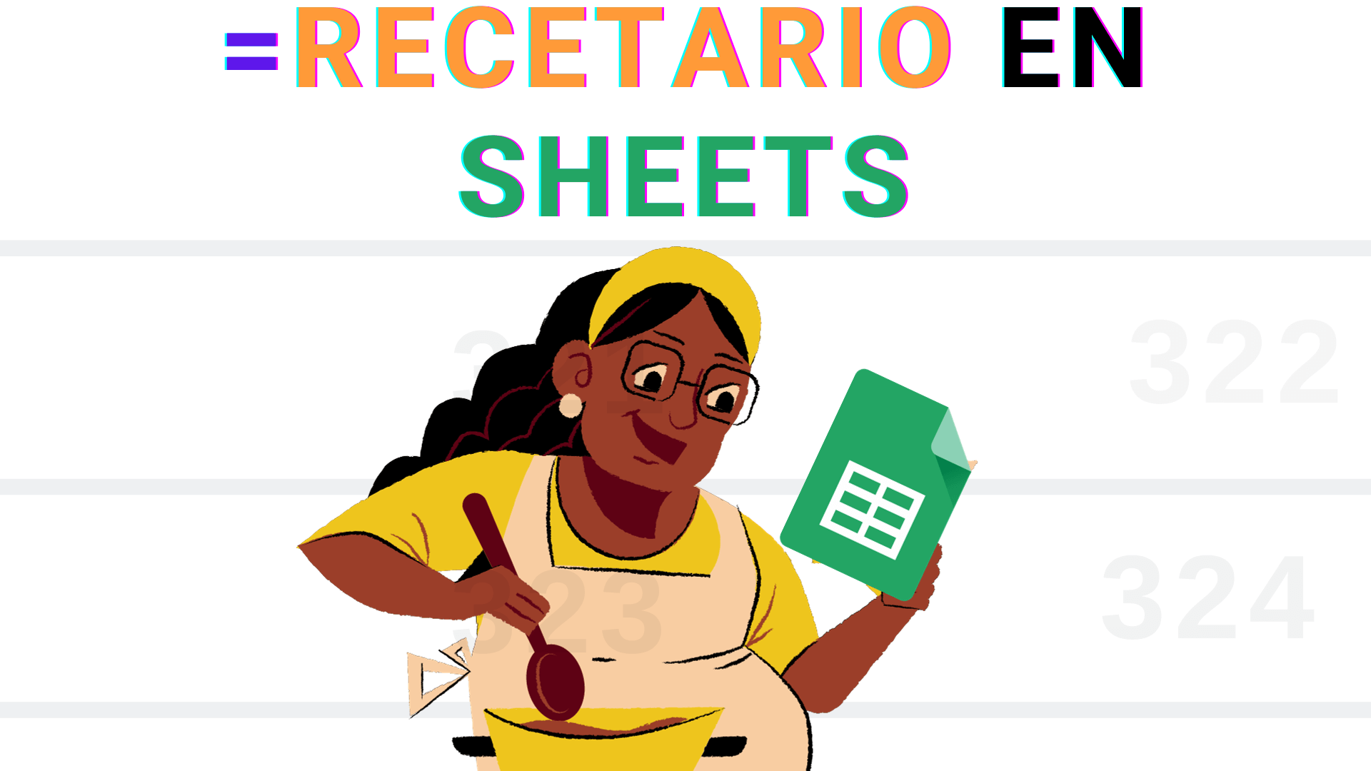 Plantilla para Crear un recetario dinámico en Google Sheets - Tesel