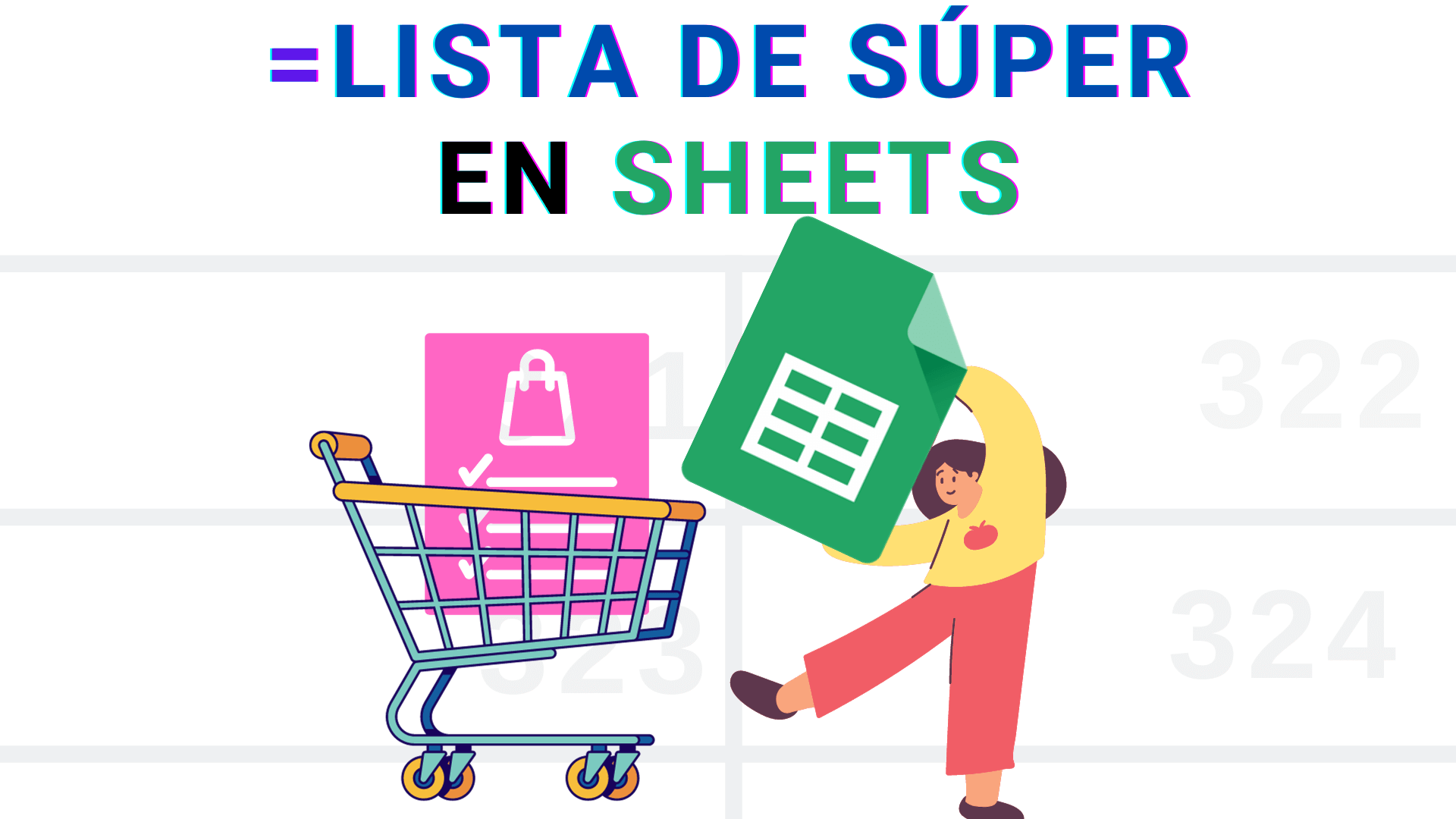 Plantilla para Crear una lista de supermercado en Google Sheets - Tesel