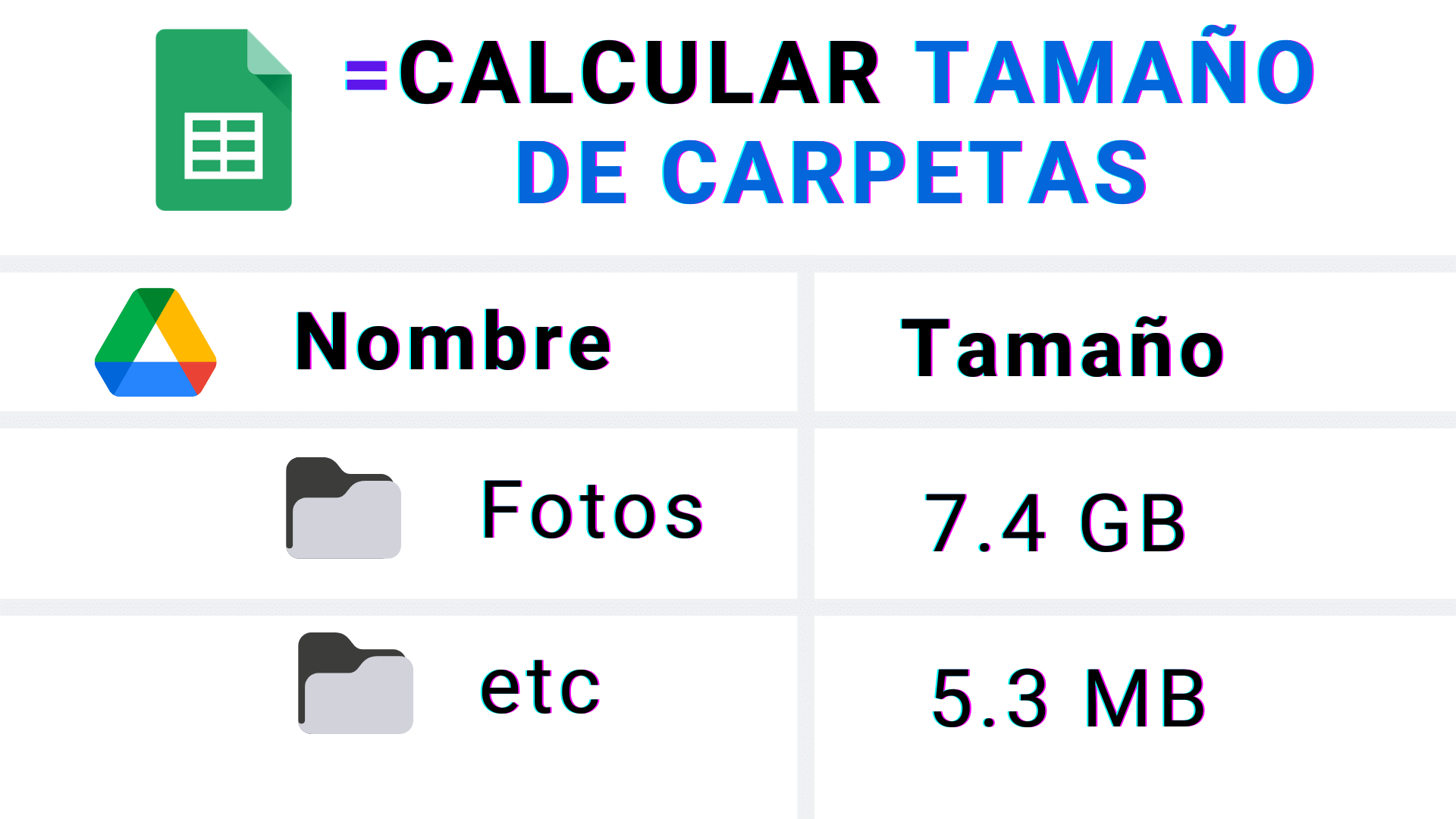 Cómo calcular el tamaño de carpetas y listar archivos en Google Drive ...